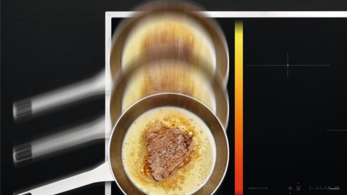90cm 5 zone induction cooktop with ProCook & FlexiBridge - IKE95471FB | AEG